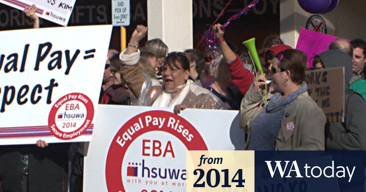 Video: Perth hospital workers walk off the job