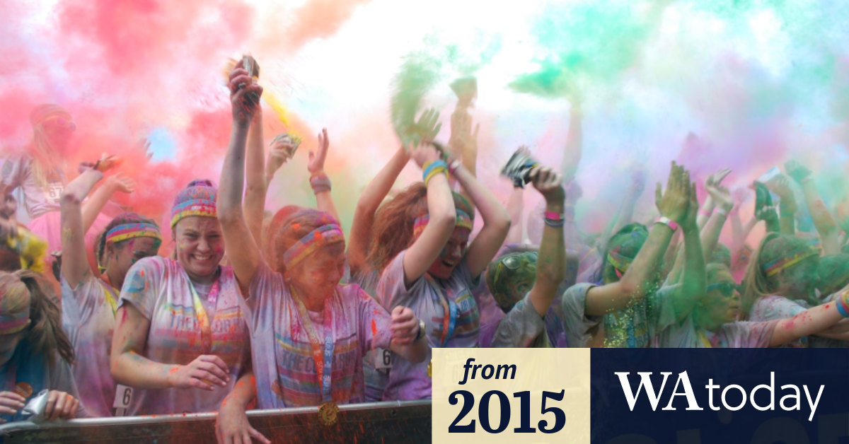 Perth explodes with colour for Color Run 2015
