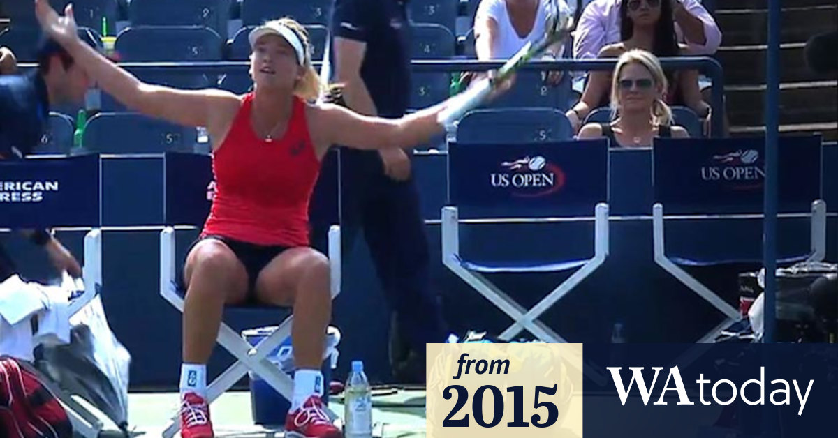 Video: Epic tennis racquet smashes