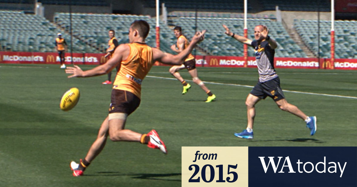 Video: Hawthorn train at Domain Stadium
