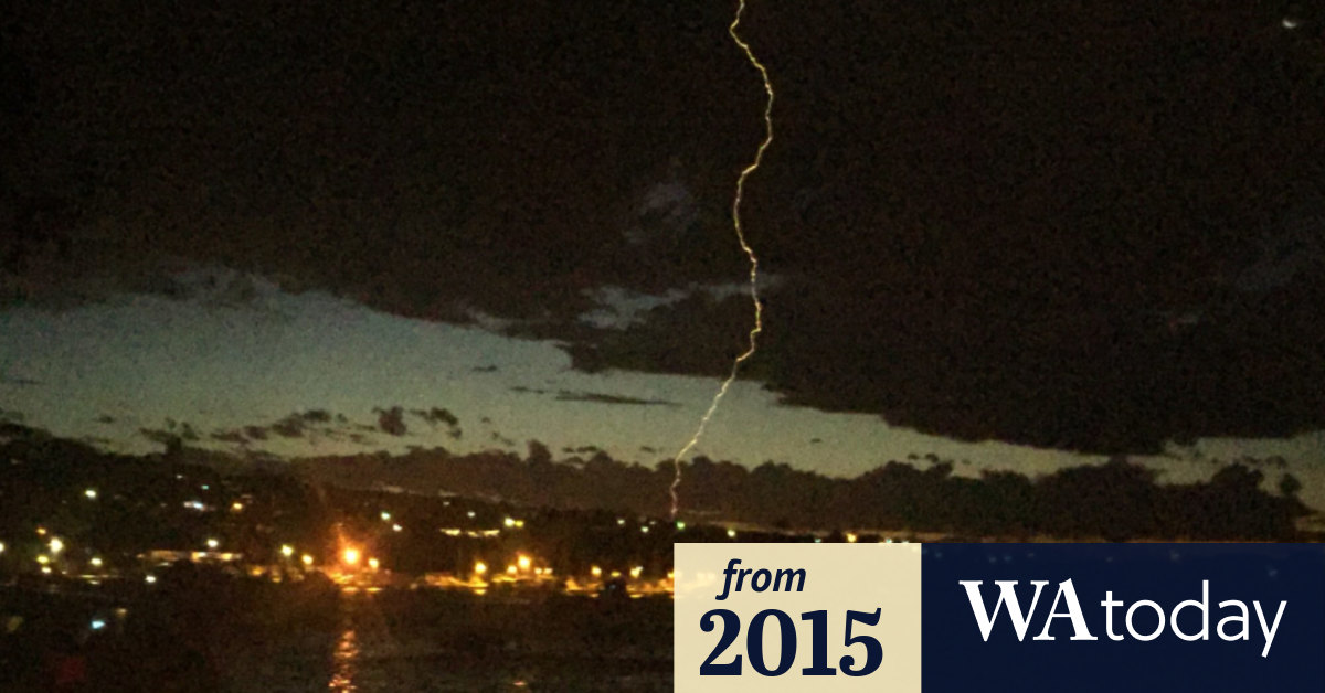 Lighting storm over Perth fascinates photographers