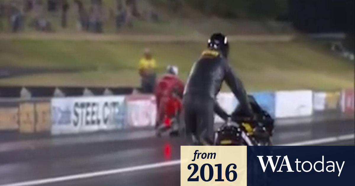 Perth Motorplex riders Maurice Allen, Ryan Learmouth in worst drag race ...