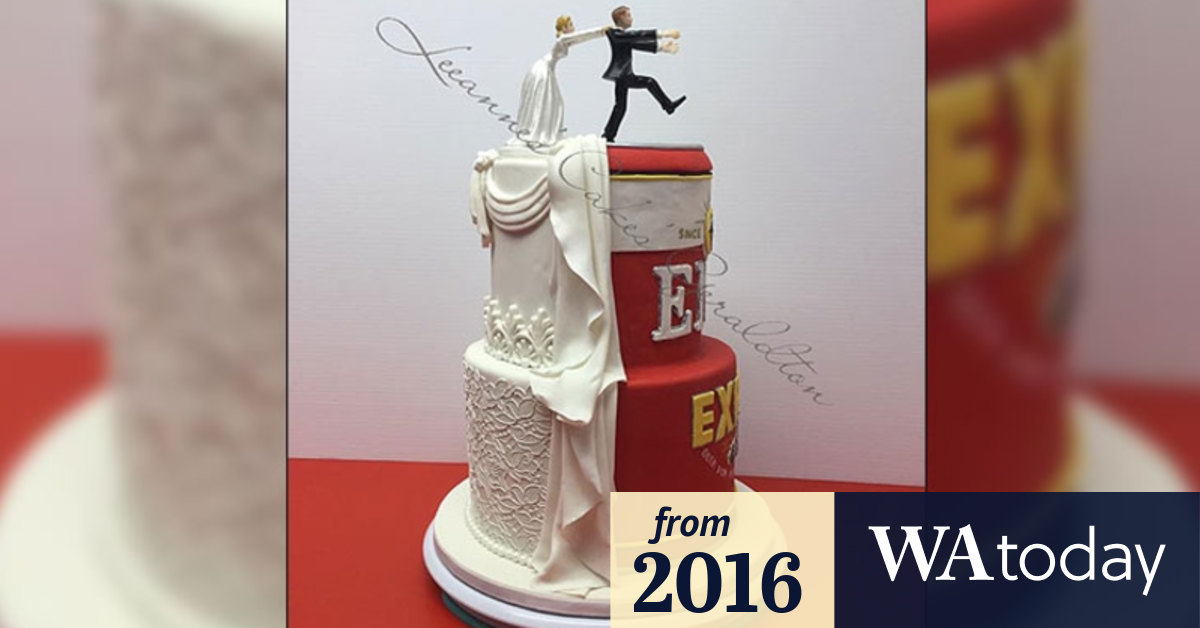 Geraldton couple gets married with an Emu Export wedding cake