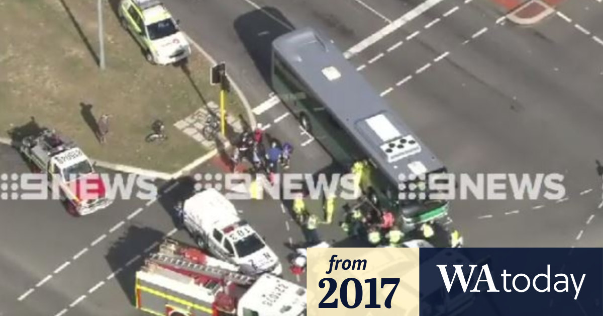 Boy trapped under bus in Carine rushed to hospital