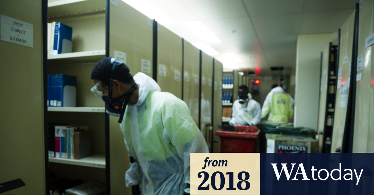 ANU's Chifley Library uses freezers to preserve cold hard facts after flood