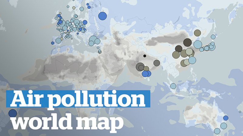 Video: Pollution map shows world's worst cities