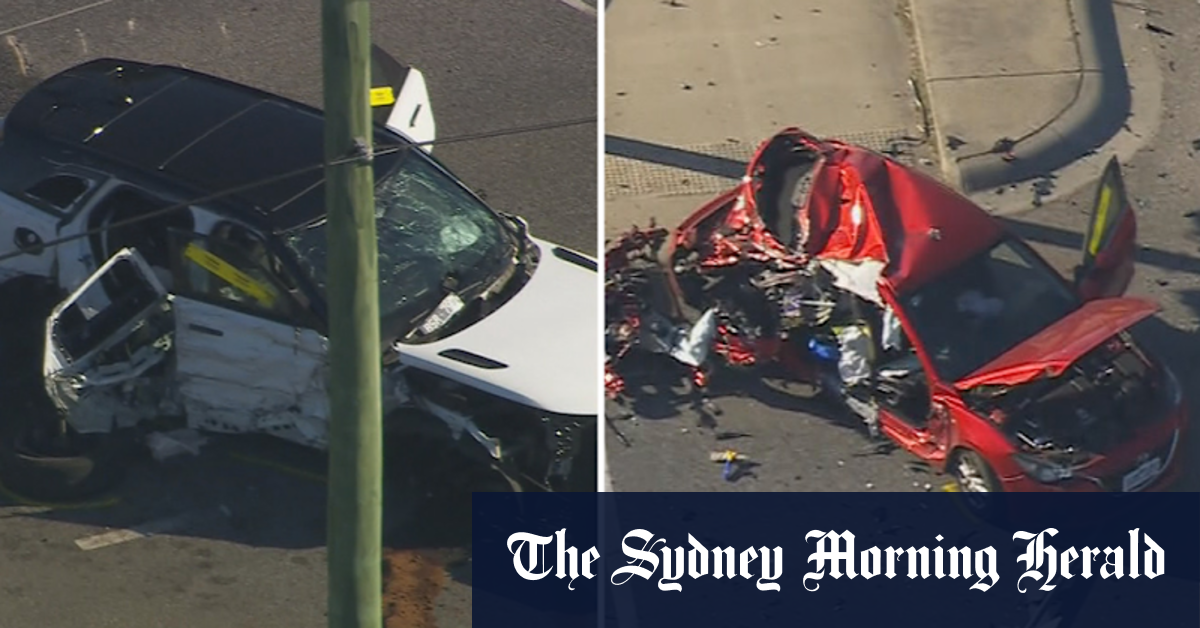 Video: One person hospitalised after multi-car collision