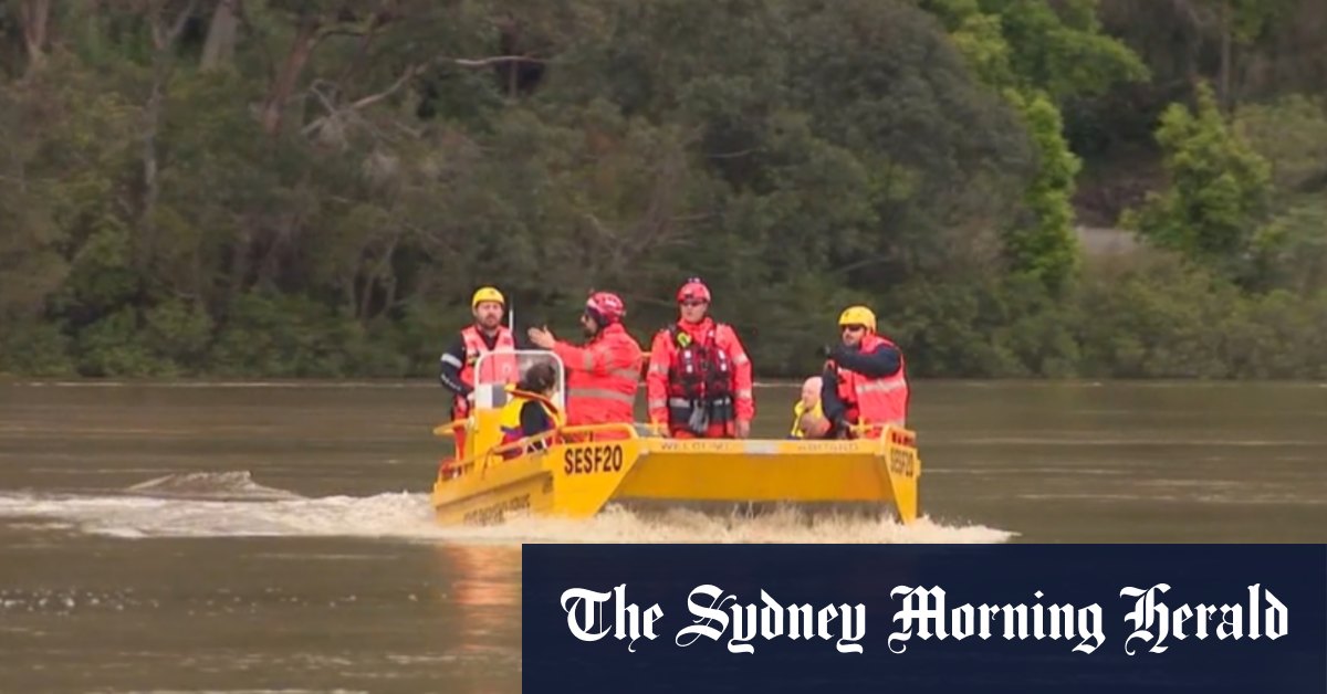 Video: Sydney’s rivers again filled with floodwaters