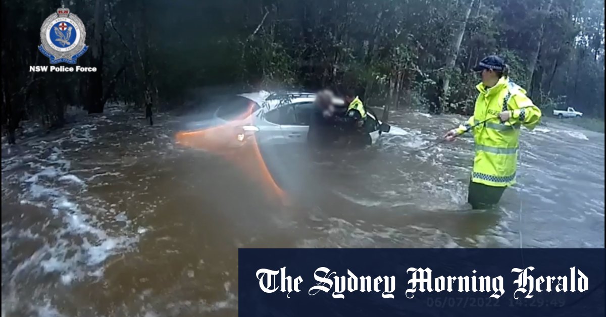 Video: Woman's flood rescue north of Kempsey