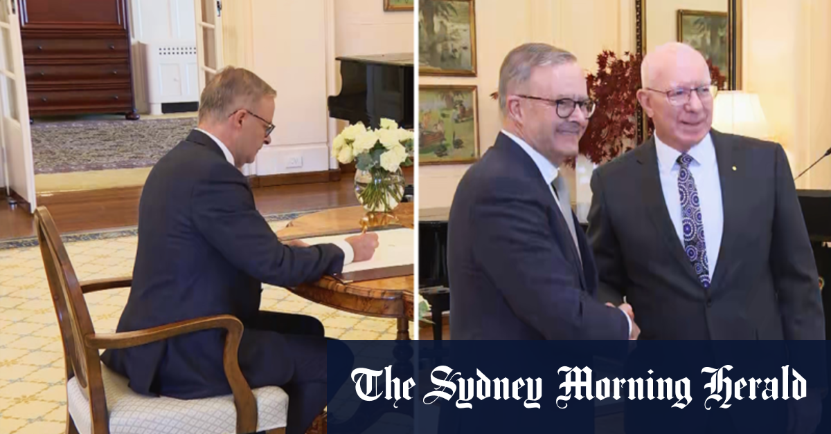 Video: Anthony Albanese sworn in as Australia's 31st Prime Minister