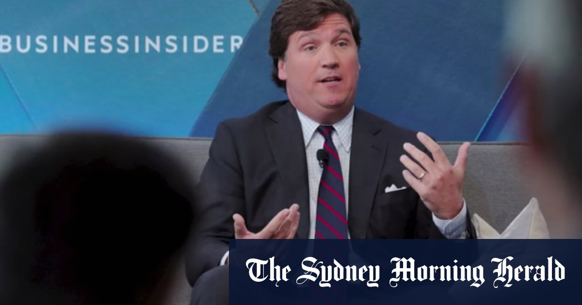 US broadcaster Fox News and right-wing commentator Tucker Carlson ...