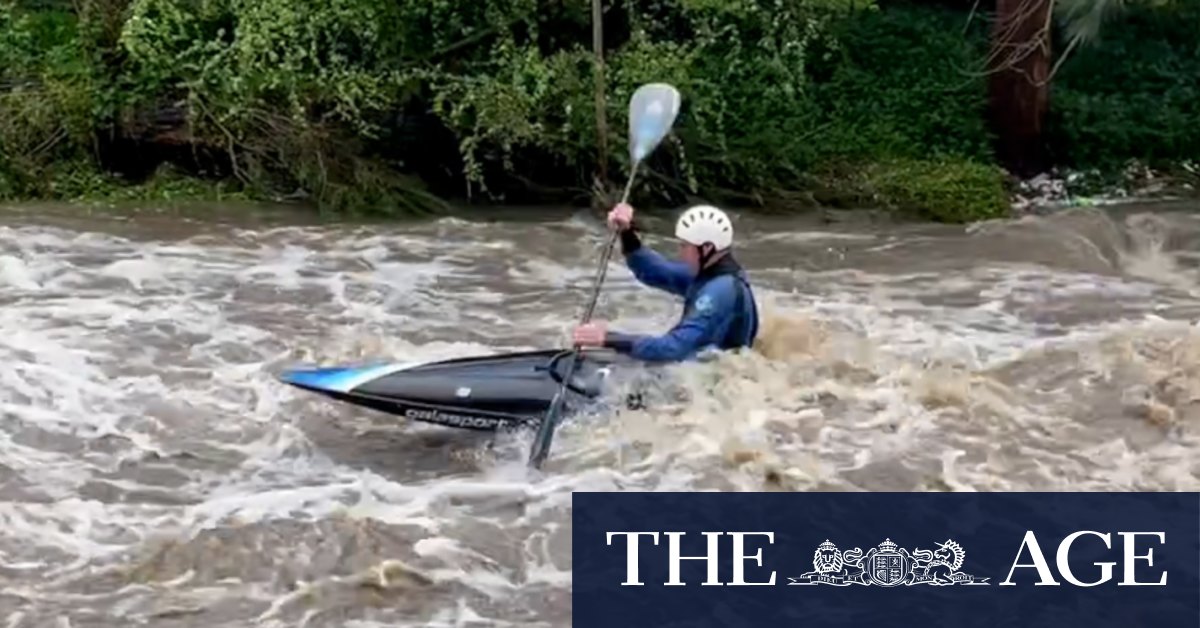 Video: 'Best slalom course in Melbourne'