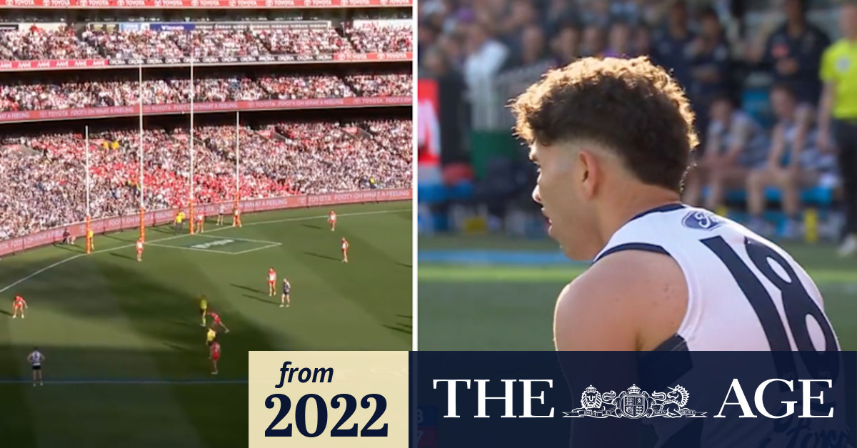 Video: Tyson Stengle kicks his fourth goal for Geelong