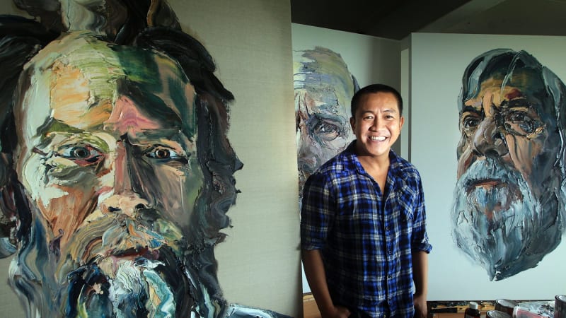Anh Do paints big lives for his first solo exhibition at Olsen Irwin ...