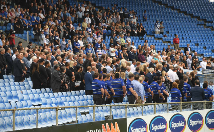 Steve Folkes' emotional farewell from Belmore Sports Ground
