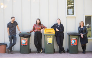 Bins out at Melbourne school as students told to take all rubbish home