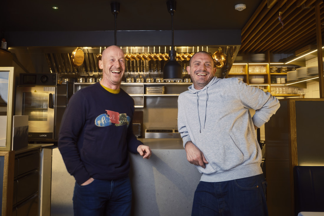 Australian-born chef Damien Grey and Egan’s Whiskey maker Rupert Egan ...