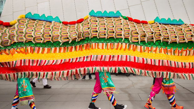 Enter the dragon; and a splash of colour to mark Lunar New Year