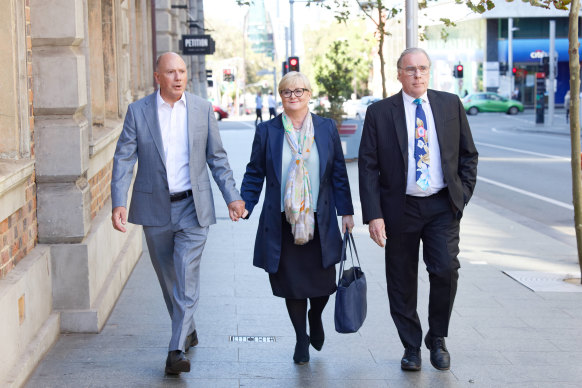 Brittany Higgins in Perth for Linda Reynolds mediation