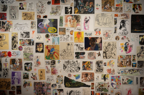 Archibald Prize winner Wendy Sharpe opens first show Art Gallery of NSW ...