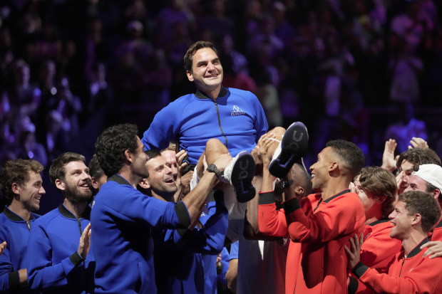Emotional Federer plays final match in doubles loss with Nadal
