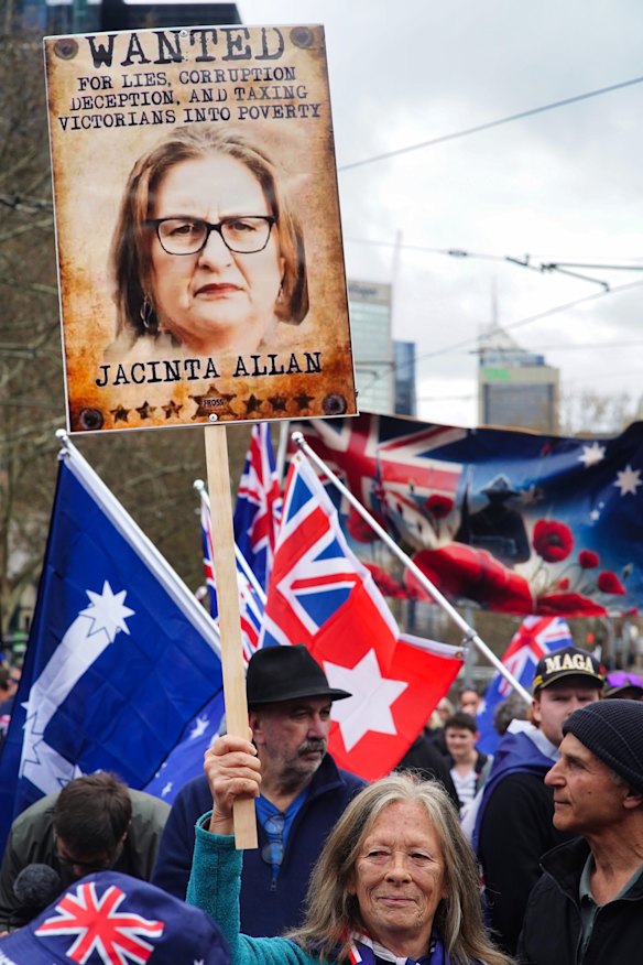 Save Australia and Rally Against Racism protests take over Melbourne CBD