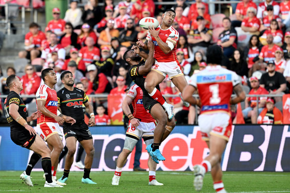 NRL 2023: Penrith Panthers beat Dolphins as Izack Tago, Tom Jenkins ...