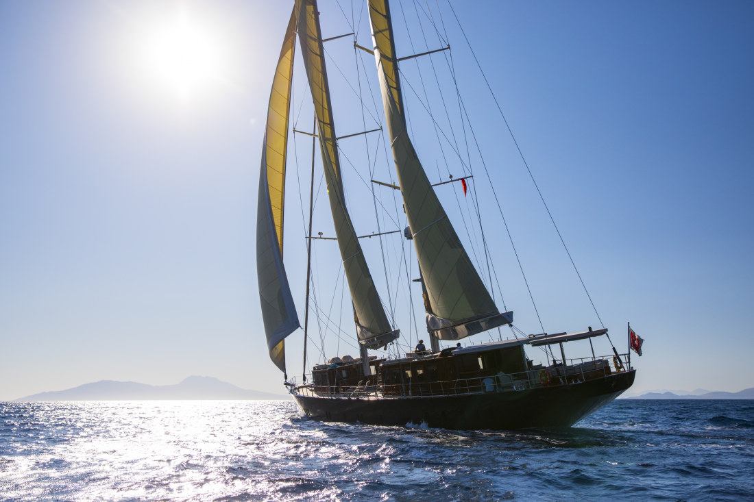 Satori timber schooner is an ultra luxury way to cruise the Mediterranian