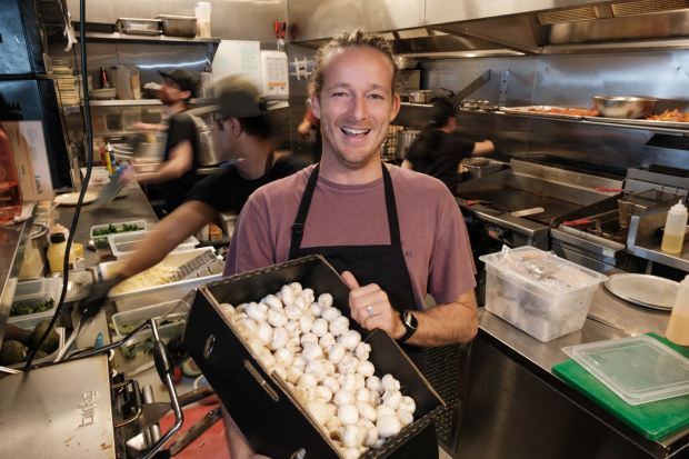 Bondi cafe owner Guy Turland grows his own mushrooms to help keep food ...