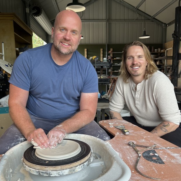 Victorian potter Sam Gordon’s bespoke plates are in demand in New York