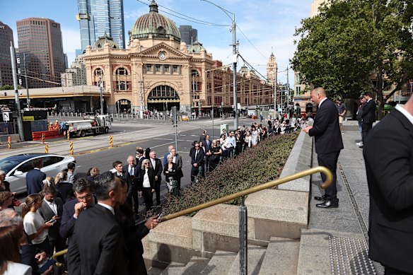 Katie Allen funeral: Husband leads tributes at packed Melbourne memorial