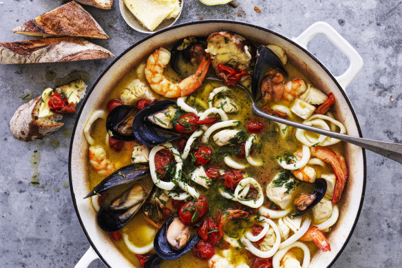 how to cook prawns and mussels