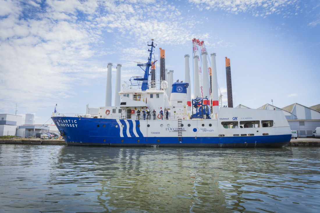 A ship fuelled by plastic waste sets sail to help nations recycle