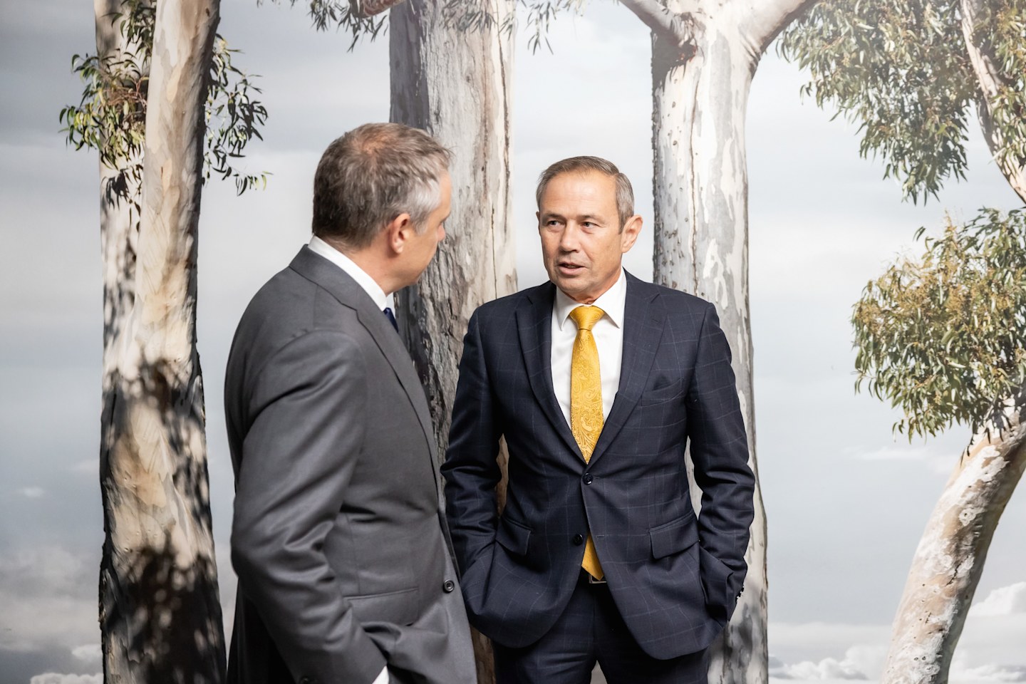 WA Premier Roger Cook, Nine CEO Matt Stanton, Resources Minister ...