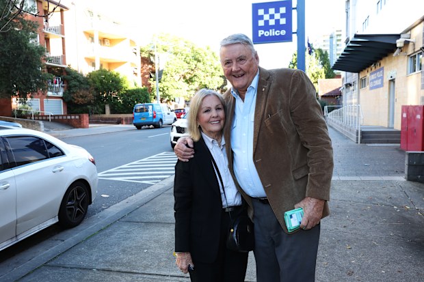 Arthur Laundy and Robyn De Angelis mend fences at Burwood Local Court ...