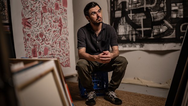 Comedian Sam Kissajukian did 300 paintings in a five-month manic spree ...
