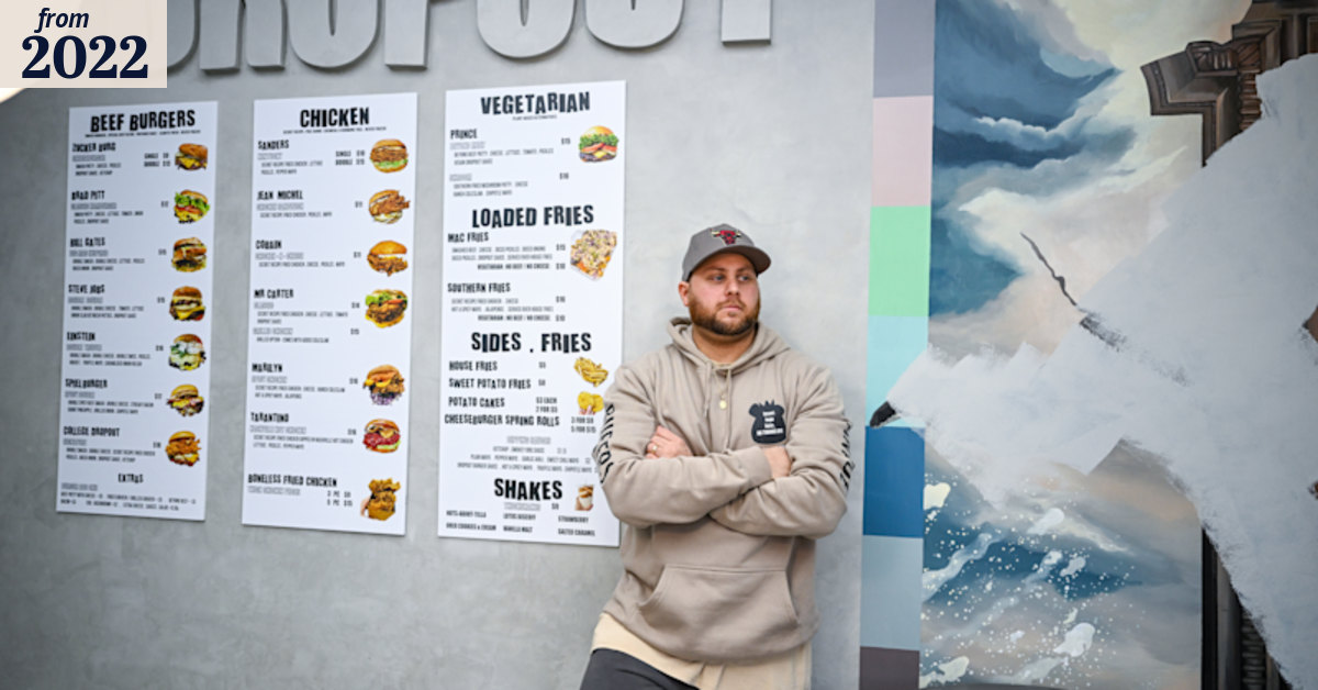 Kanye West orders College Dropout Burger owner to change store logo ...