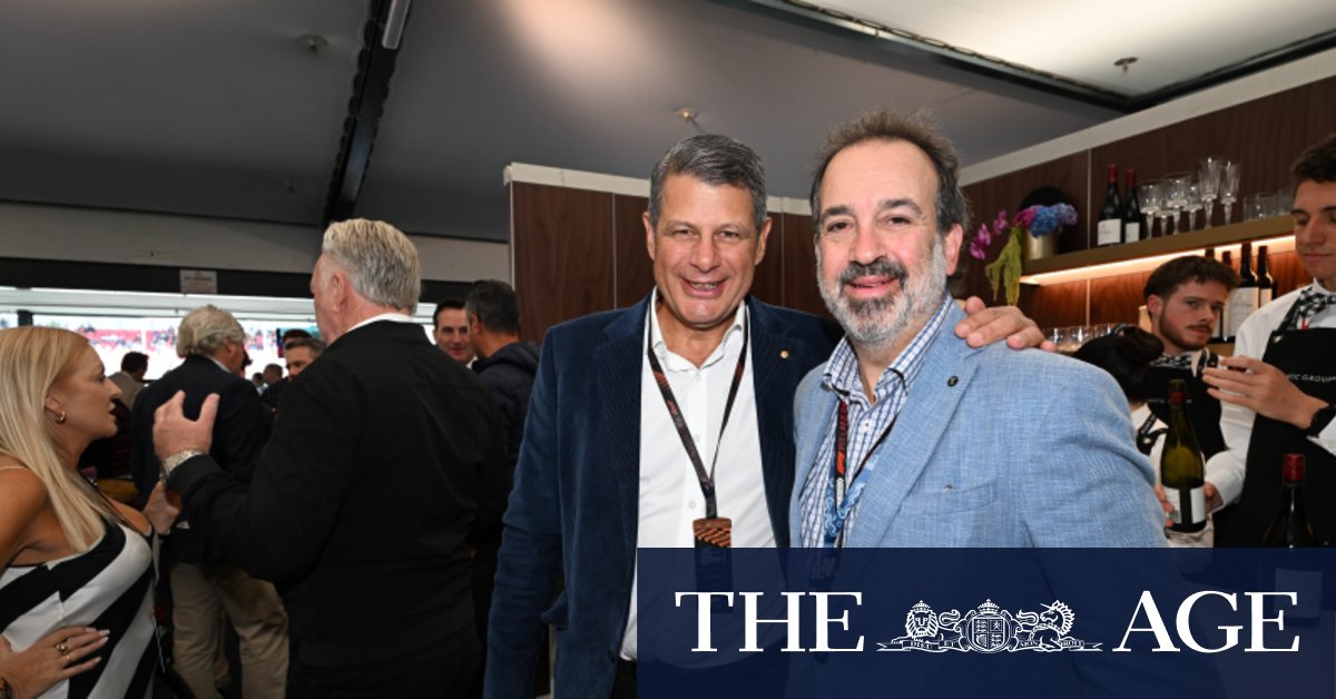 Grand Prix Melbourne 2024: Josh Daicos, Gillon McLachlan, Travis Auld ...