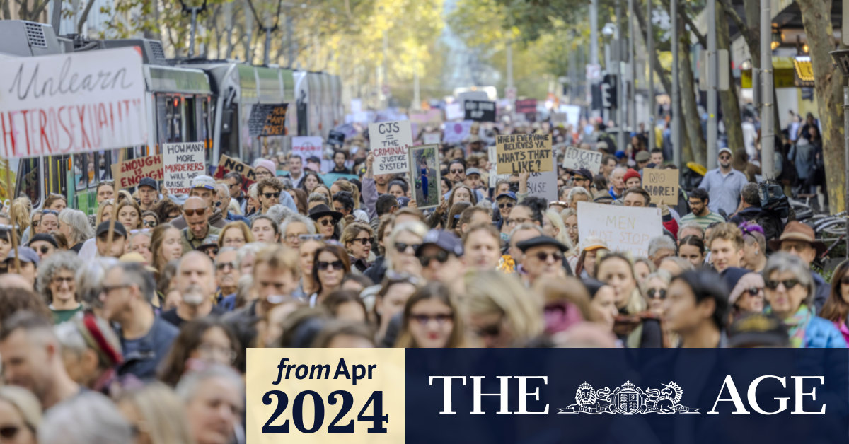 Violence against women rallies: Thousands march in Melbourne after ...