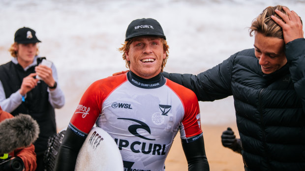 Surfing: Bells Beach wildcard Xavier Huxtable shocks No.1 Jack Robinson