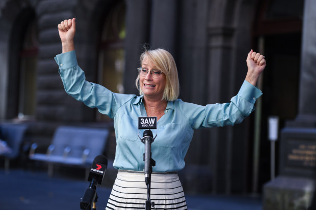 Melbourne Lord Mayor Sally Capp struggles to kick the smoking habit