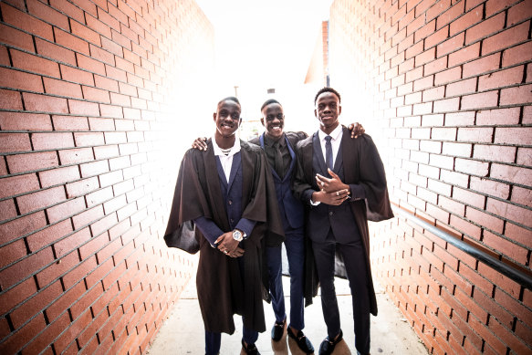 Year 12 graduation 2021: Triplet treat as brothers finish school year ...