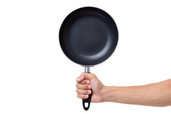 Damaged nonstick pans release millions of microplastics. But is that bad?