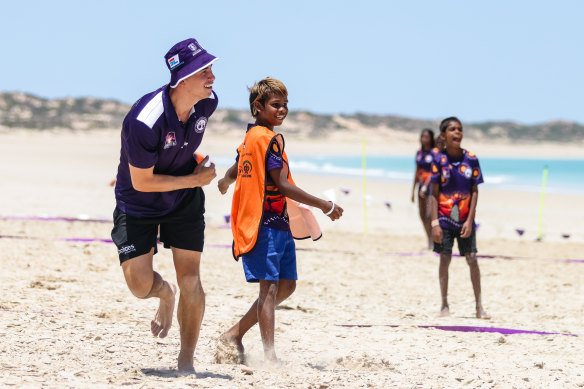 Dockers’ Kimberley carnival 2022 shows footy hopefuls a new side of the law