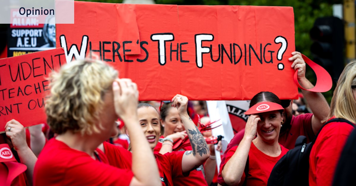 The union is no longer acting for us teachers. I’m part of the 58 per ...