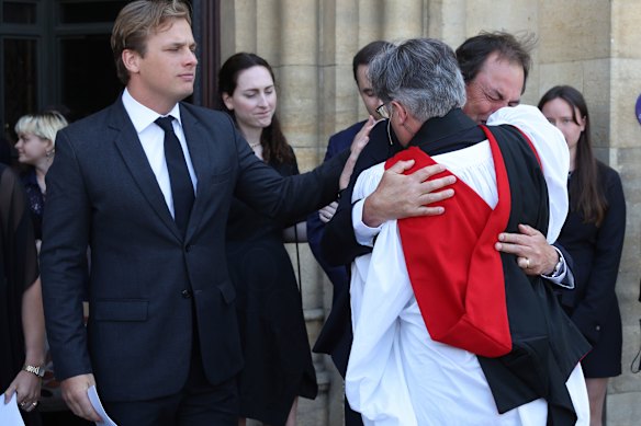 Katie Allen funeral: Husband leads tributes at packed Melbourne memorial