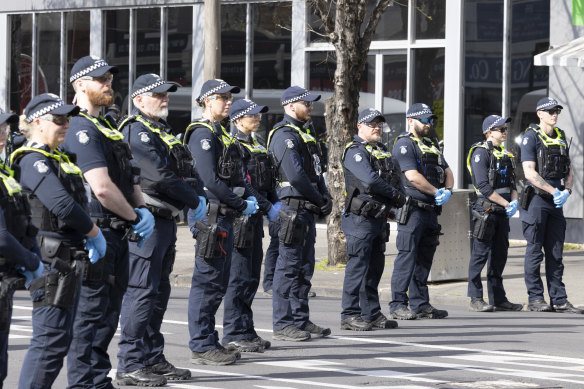 Police funding boost for mass anti-war protests