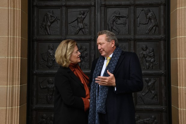 Minderoo Foundation co-chairs Andrew Forrest and Nicola Forrest to ...