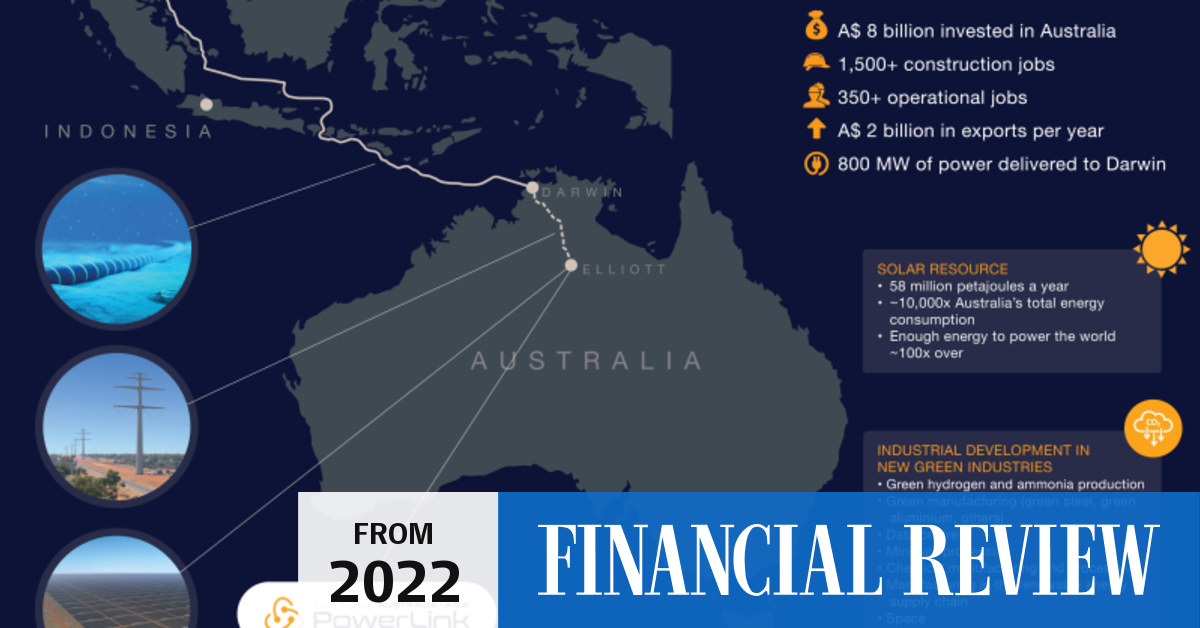 The Sun Cable project close to naming banking partners