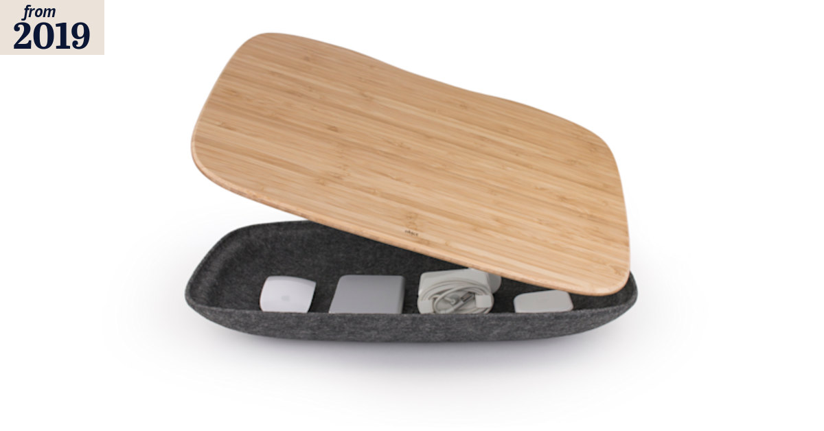 Lapod is a lap desk and storage pod for the office nomad